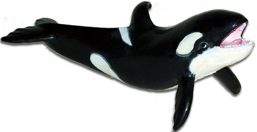 AAA 12834 Young Orca Killer Whale Sealife Toy Model Figurine Replica ...