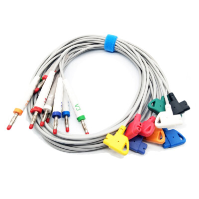 10 Leads ECG EKG Patient Cable Complete Lead Set for Philips PageWriter ...