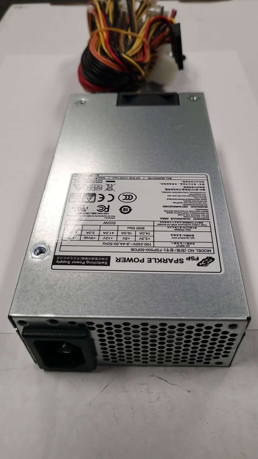 FSP Mini ITX Flex FSP500-50FDB Guru 500W ATX Power Supply - Black for ...