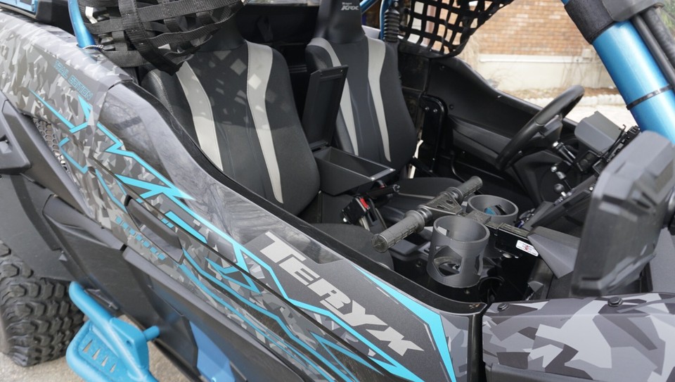 Kawasaki KRX 1000 Armrest Box Cubby - Key Lock, Magnet Lock & dust ...