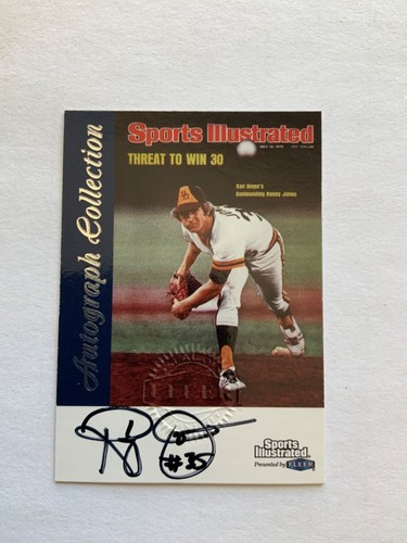 RANDY JONES 1999 Fleer Sports Illustrated AUTOGRAPH COLLECTION AUTO ...