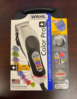 WAHL Color PRO + Coded Precision Blade Clipper ~ Complete Home Hair ...