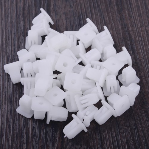 50x Plastic Square Car Fender Fastener Rivet Push Clips Retainer 8 x 8. ...
