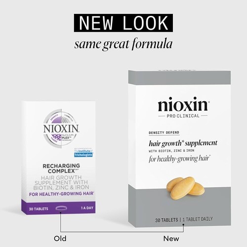 Nioxin Pro Clinical Density Defend Hair Growth Supplement 30 Tablets ...