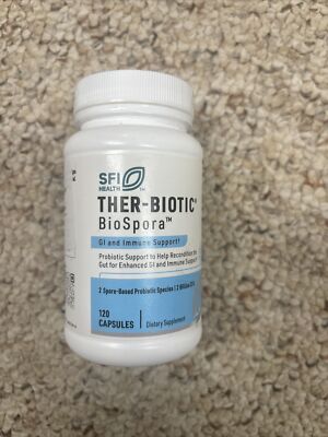 SFI Health Ther-Biotic Biospora Gland Immune Support 120 Capsules 07/ ...
