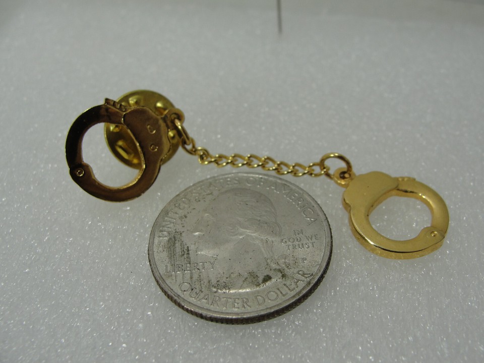 Vintage Hand Cuffs Police Law Enforcement Tie Tack Lapel Pin | eBay