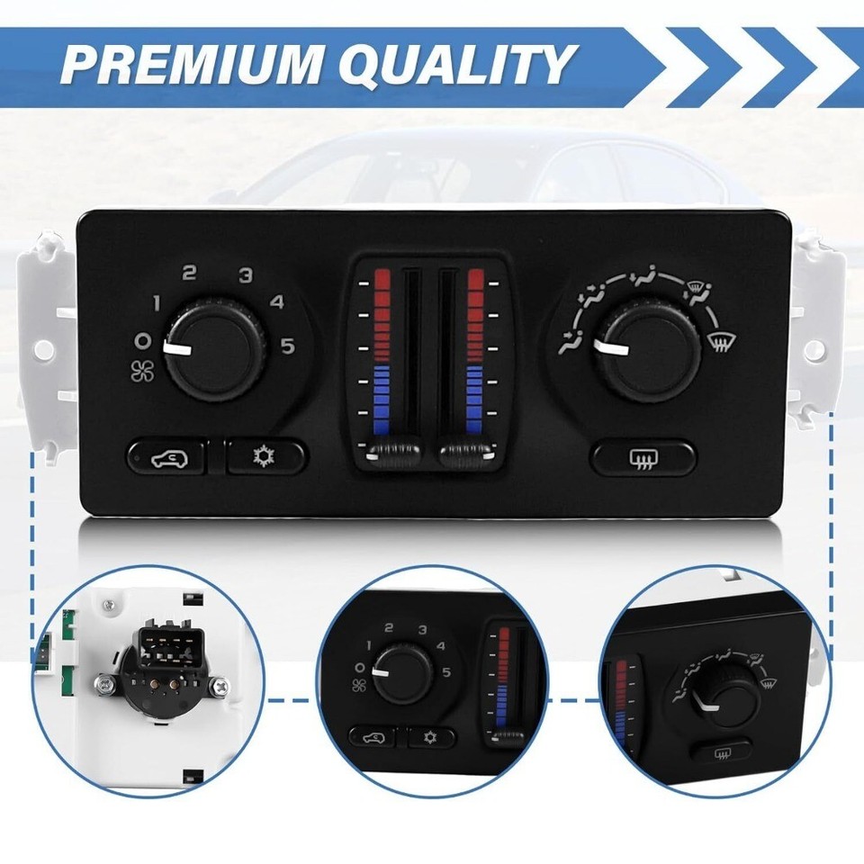 A/C Climate Control Module for Cadillac Chevy GMC Buick w/ Manual AC ...