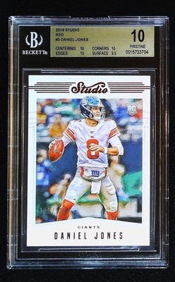 2019 STUDIO DANIEL JONES RC BGS 10 PRISTINE RED /199 POP 2, NEAR BLACK LABEL | eBay
