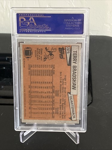 1981 Topps #375 Terry Bradshaw PSA 10 Steelers | eBay