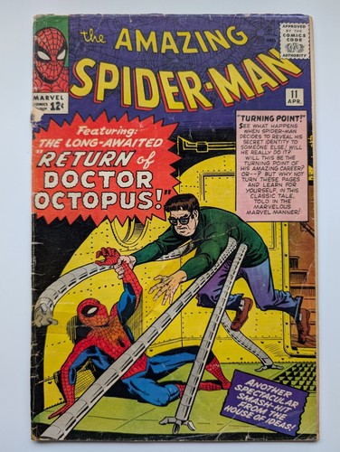 Amazing Spider-Man 11 Lower Grade 1964 Silver Age Key 2nd Appearance Dr ...