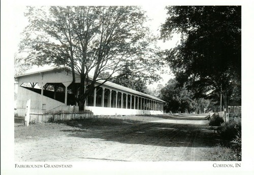 *Indiana-"The Fairgrounds Grandstand" *Corydon, IN (Postcard)- (G30-S2 ...
