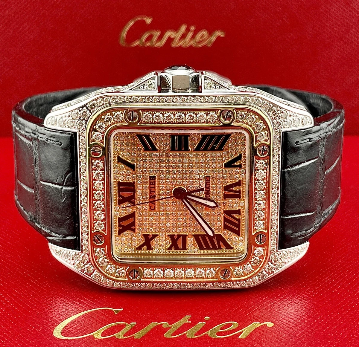 Cartier Diamond Watch Men