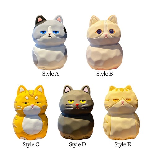 Car Dashboard Decoration Cat Figures Cat Figurine Cartoon Art Craft ...