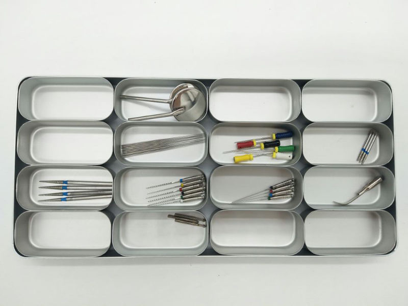 Dental Bur H K File Holder Block Case Disinfection Endo Box Rack 16pcs ...