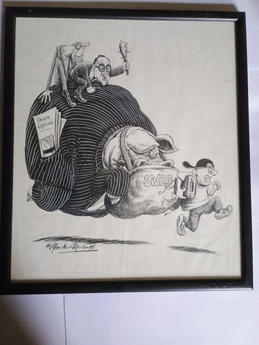 Original pen and ink cartoon drawing by Martin Rowson 1995 | eBay UK