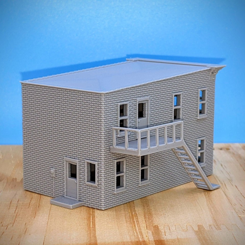 HO Scale - York Pennsylvania Small Office and Apartment - 1:87 Scale ...