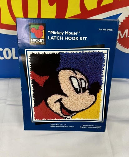 Mickey Mouse Latch Hook Kit Mickey Unlimited Caron- FUN & EASY!!! | eBay