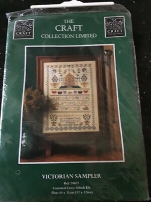 The Craft Collection Victorian Sampler Cross Stitch Kit | eBay UK