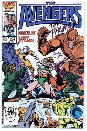 Avengers # 274 VERY GOOD Dec. 1986 SIGNED by Roger Stern, Tom Palmer | eBay