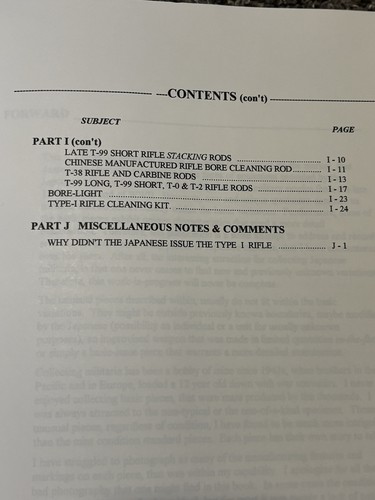 Japanese Military Rifles, Carbines & Accessories BOOK T99 T38 T44 ...
