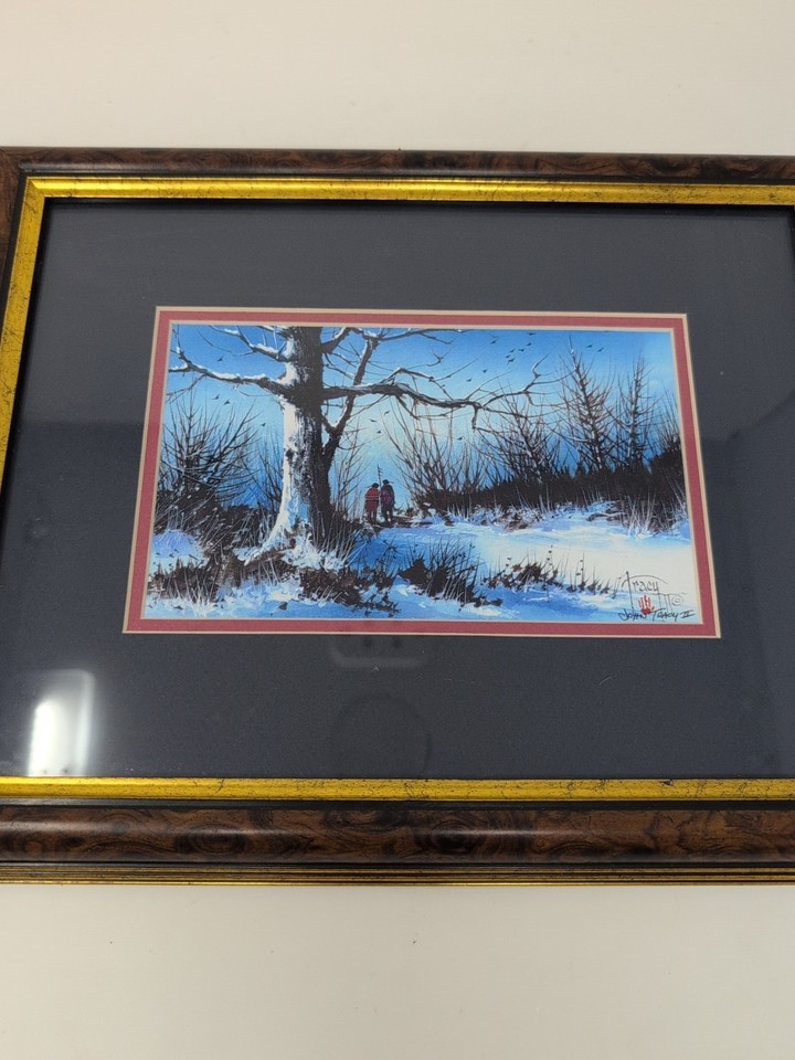 John Tracy "Winter" Southwest Native American Indian Landscape Signed ...