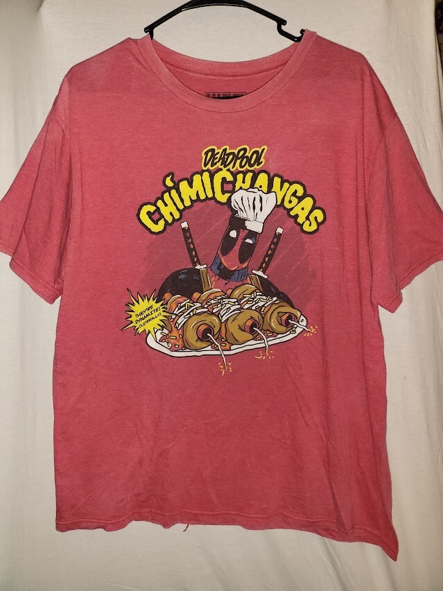 Marvel Deadpool Dynamite Chimichangas Red T-Shirt Siz… - Gem