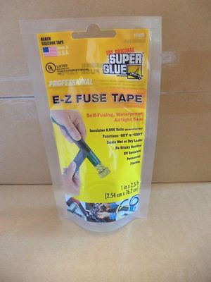 E-Z FUSE TAPE CAR RADIATOR HOSE REPAIR & EXHAUSTS WATERPROOF BLACK Self ...