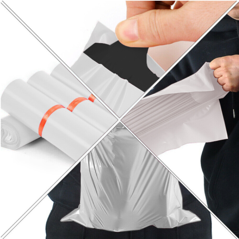 350x 480mm Poly Mailer Plastic Satchel Courier Self Sealing Shipping ...