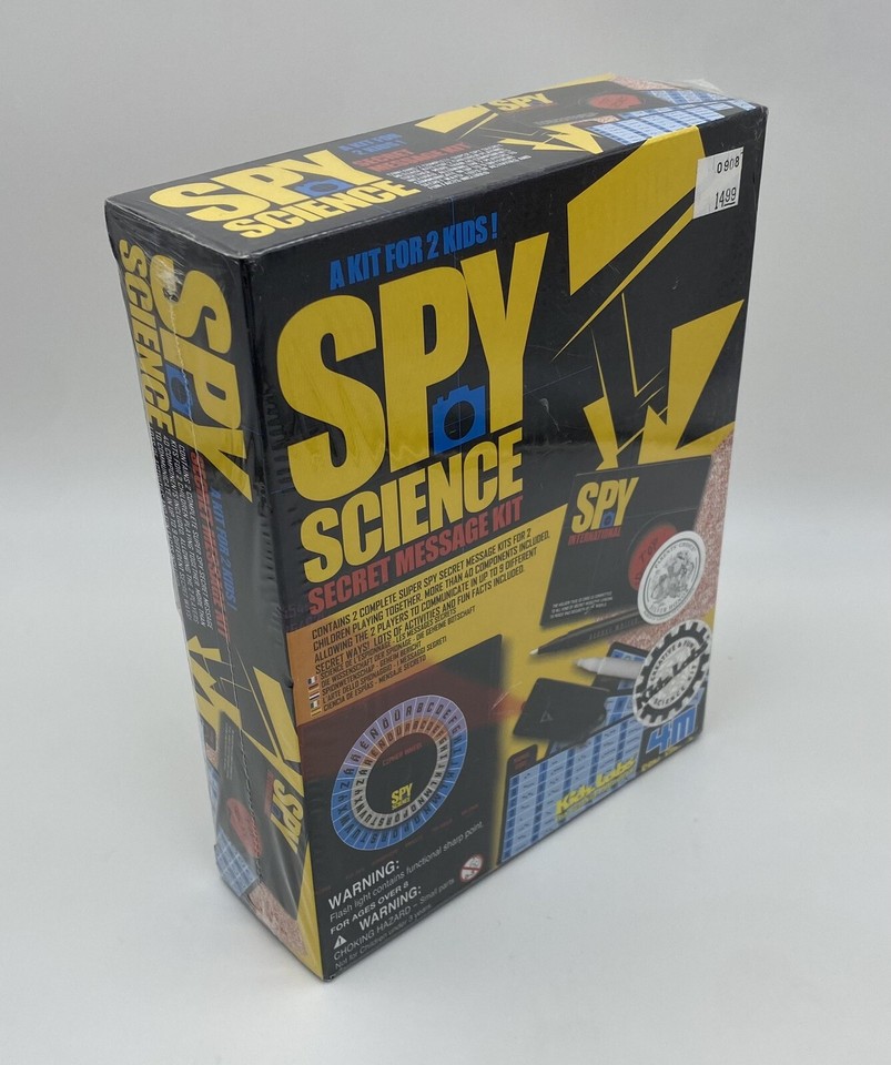 Spy Science Secret Message Kit Puzzle Code Decode by 4M | eBay
