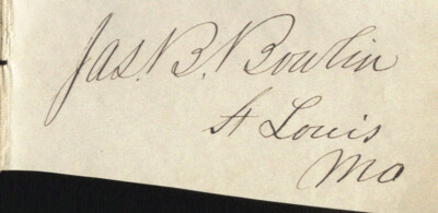 JAMES BUTLER BOWLIN - SIGNATURE(S) | eBay