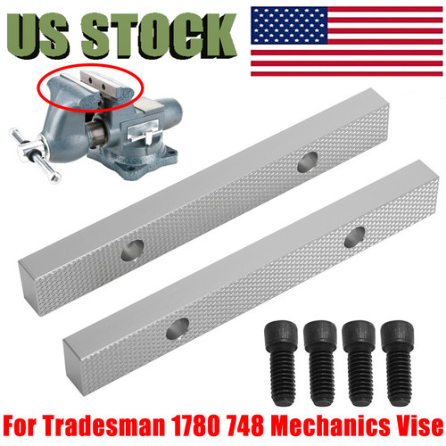 US 1 Pair Vise Jaw Inserts For Tradesman 1780, 748 # 2908100 8" Jaws ...