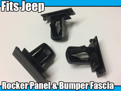 10x Rocker Panel & Bumper Fascia For JEEP LIBERTY CHEROKEE Black ...
