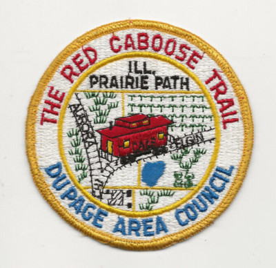 THE RED CABOOSE TRAIL patch / ** ILL. PRAIRIE PATH ** - Boy Scout BSA ...