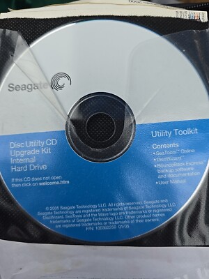 Windows Seagate Disc Utility Upgrade Kit Internal Hard Drive CD | eBay