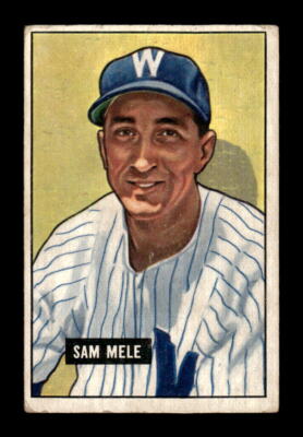 1951 Bowman Baseball #168 Sam Mele Very Good Washington Senators | eBay