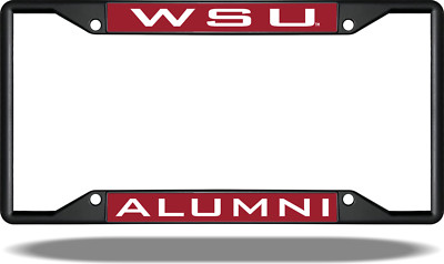 Washington State WSU ALUMNI Black License Plate Frame | eBay