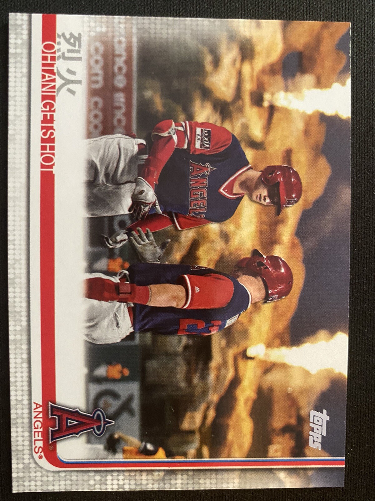 Shohei Ohtani & Mike Trout “Ohtani Gets Hot” 2019 Topps (Error Card ...