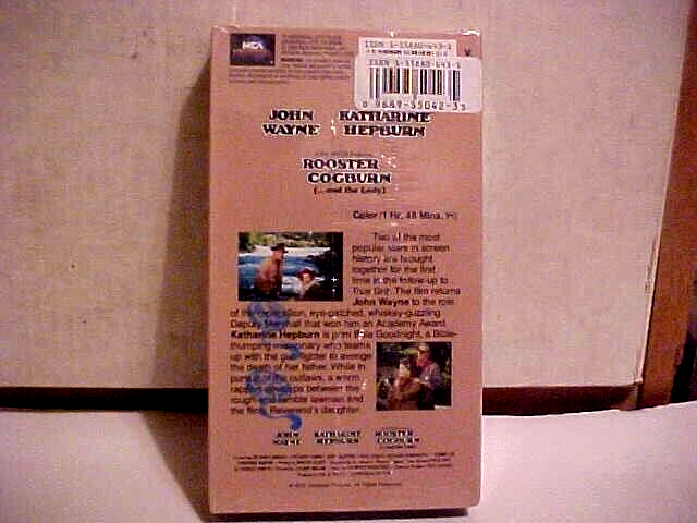 Rooster Cogburn (...and the Lady) (VHS, 1999) John Wayne NEW SEALED S1 ...