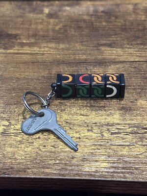 1981 Ideal Miniture Puzzle Chain Rubik's Cube Keychain With Kidco ...