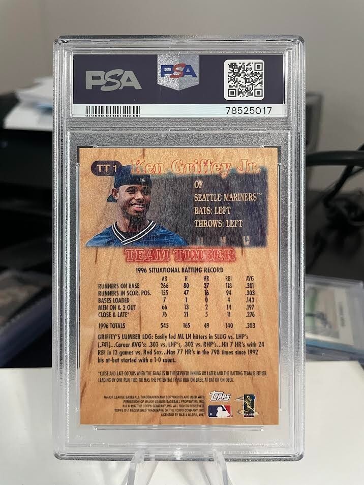 1997 Topps Ken Griffey Jr. Team Timber #TT-1 Seattle Mariners | eBay