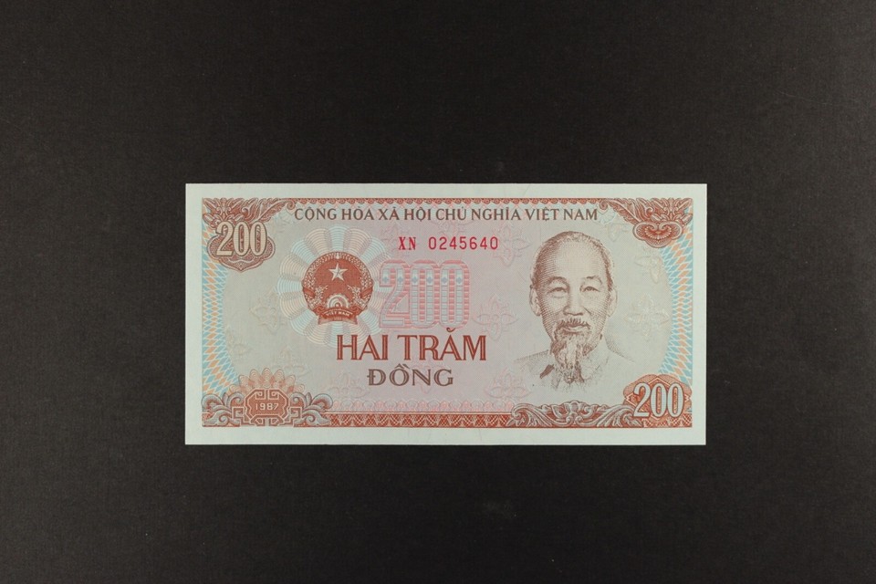 Vietnam 200 Dong 1987 Banknote World Paper Money UNC Currency Bill Note ...