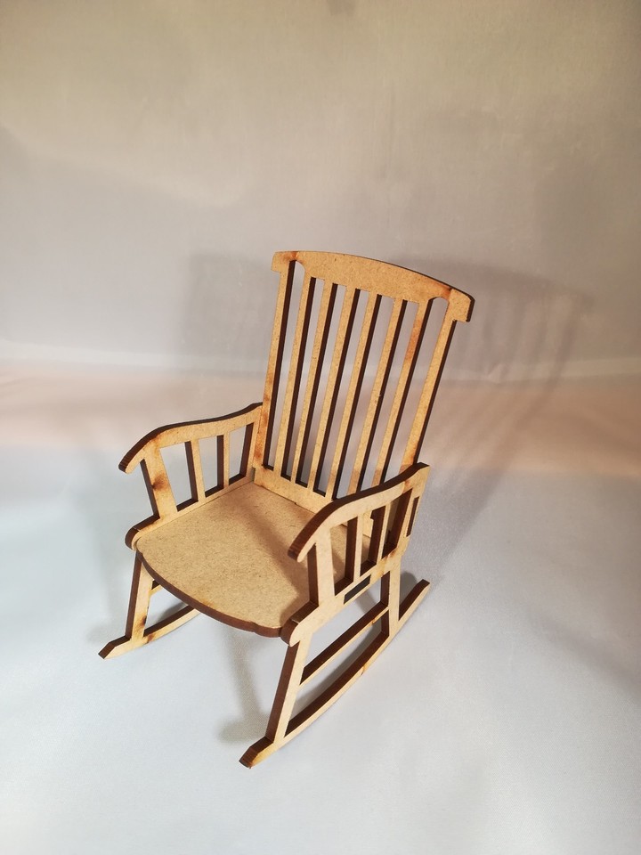 Mdf Rocking Chair, craft Christmas in memory mini chair craft kit 11cm ...