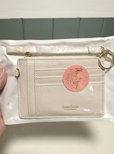 Women's Slim RFID Blocking Wristlet Keychain Wallet with Zip ID Card ...