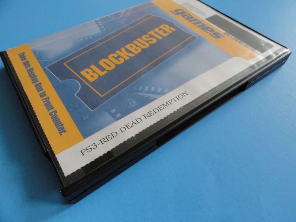 PS3 RED DEAD REDEMPTION BLOCKBUSTER VIDEO GAME RENTAL CASE | eBay