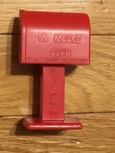 MICKEY MOUSE Clubhouse Red MAILBOX 1976 Hasbro vintage 3 inches tall | eBay