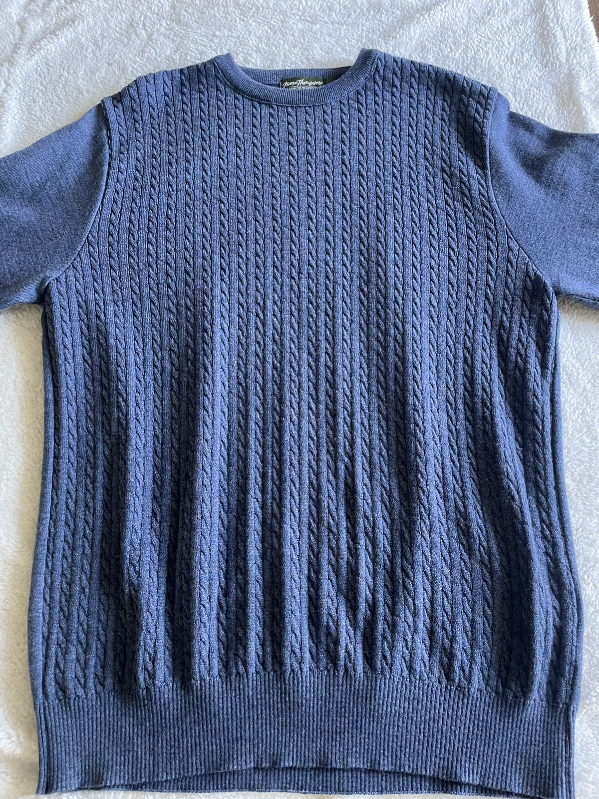 Vintage Norm Thompson Sweater XL Pullover Blue Mens | eBay