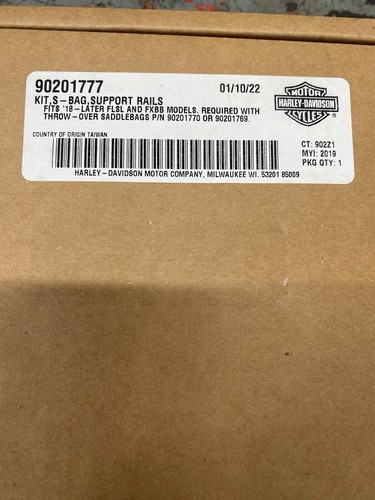 Harley Gloss Black Saddelbag Supports 90201777 OEM Genuine 90201769 | eBay