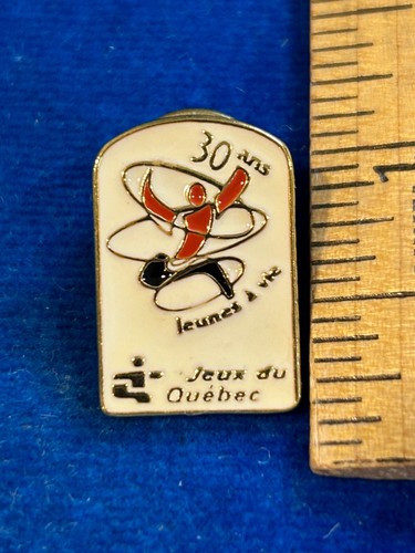 Jeux du Quebec Games Logo 30e 2001 Region orange noir Laurentides Lapel ...