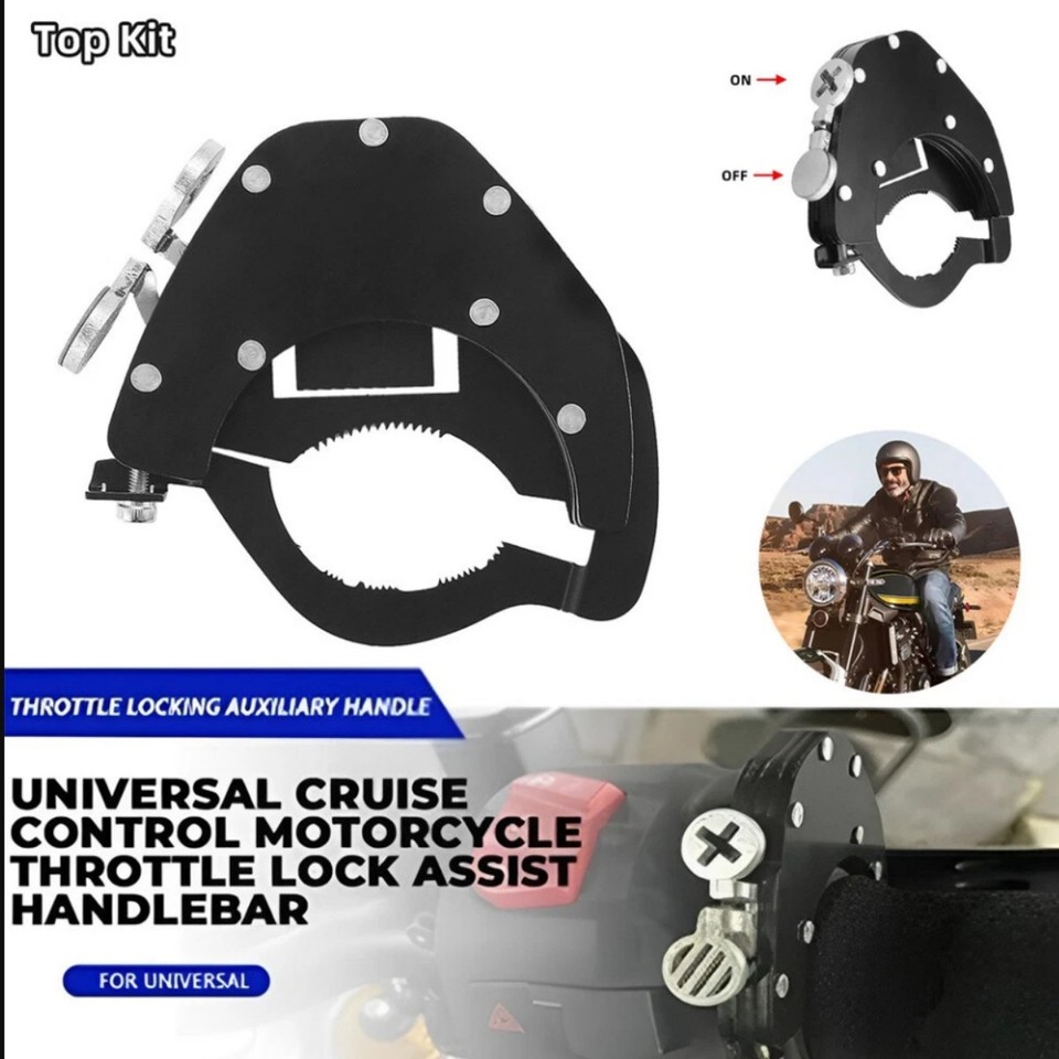 Top Kit Throttle Lock Universal Motorcycle Cruise Control Throttle ...
