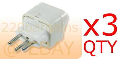 3PK Switzerland Travel Adapter Plug Type J Swiss Electrical Outlet 3 ...